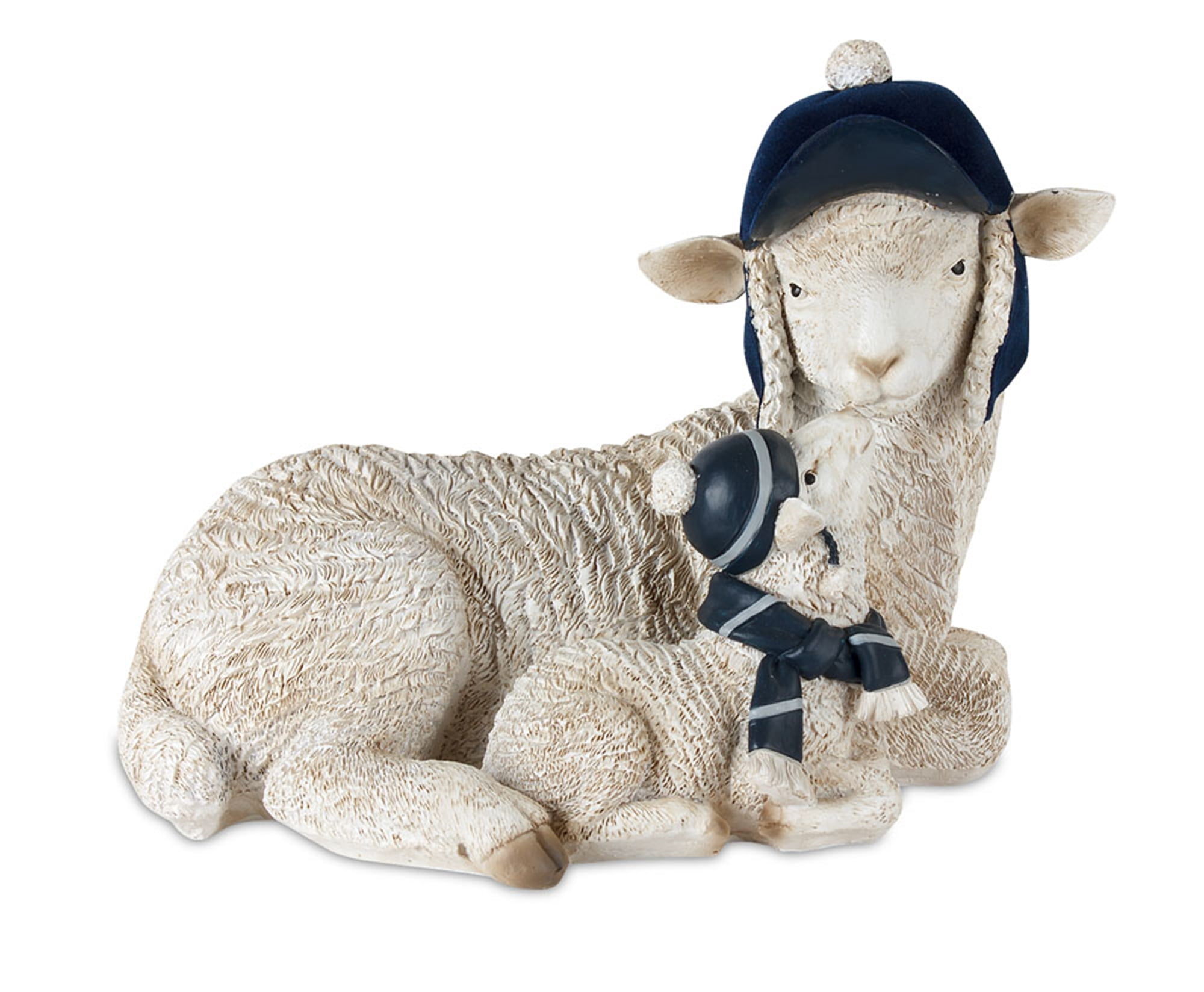 Sheep w/Hats 9.25"L x 6.75"H (Set of 2) Resin - Walmart.com