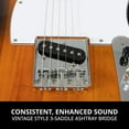 LyxPro 39" Telecaster Electric Guitar, Sunburst Body, Lightweight ...