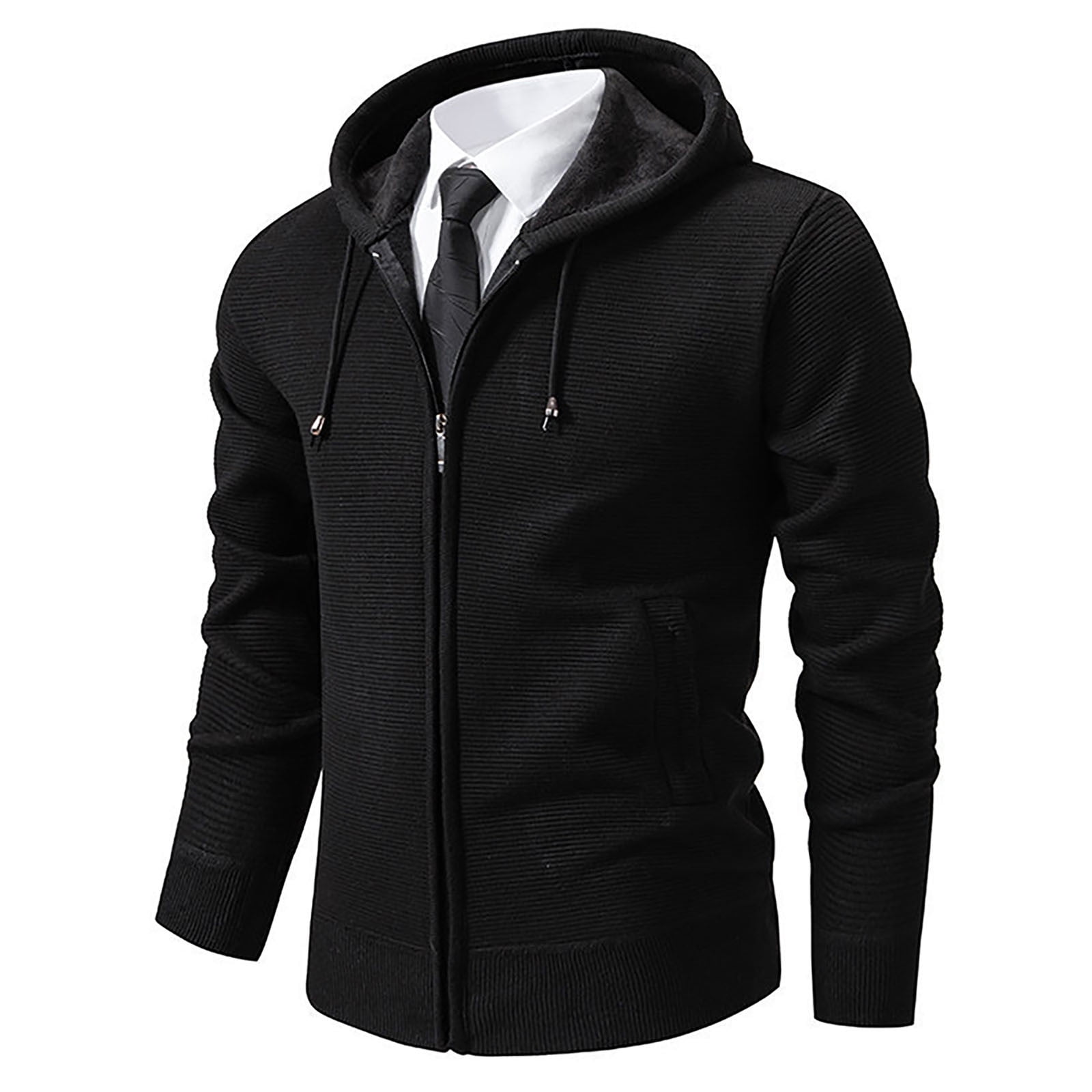 Click here for Lovzfmll Jackets For Mens Casual Hooded Solid Colo... prices