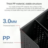 Deli Collapsible Magazine Holder, Black Plastic File Organizer, 4 ...