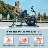 Pooboo Recumbent Exercise Bikes Sit Down Stationary Bicycle Magnetic Resistance Indoor Cycling ...