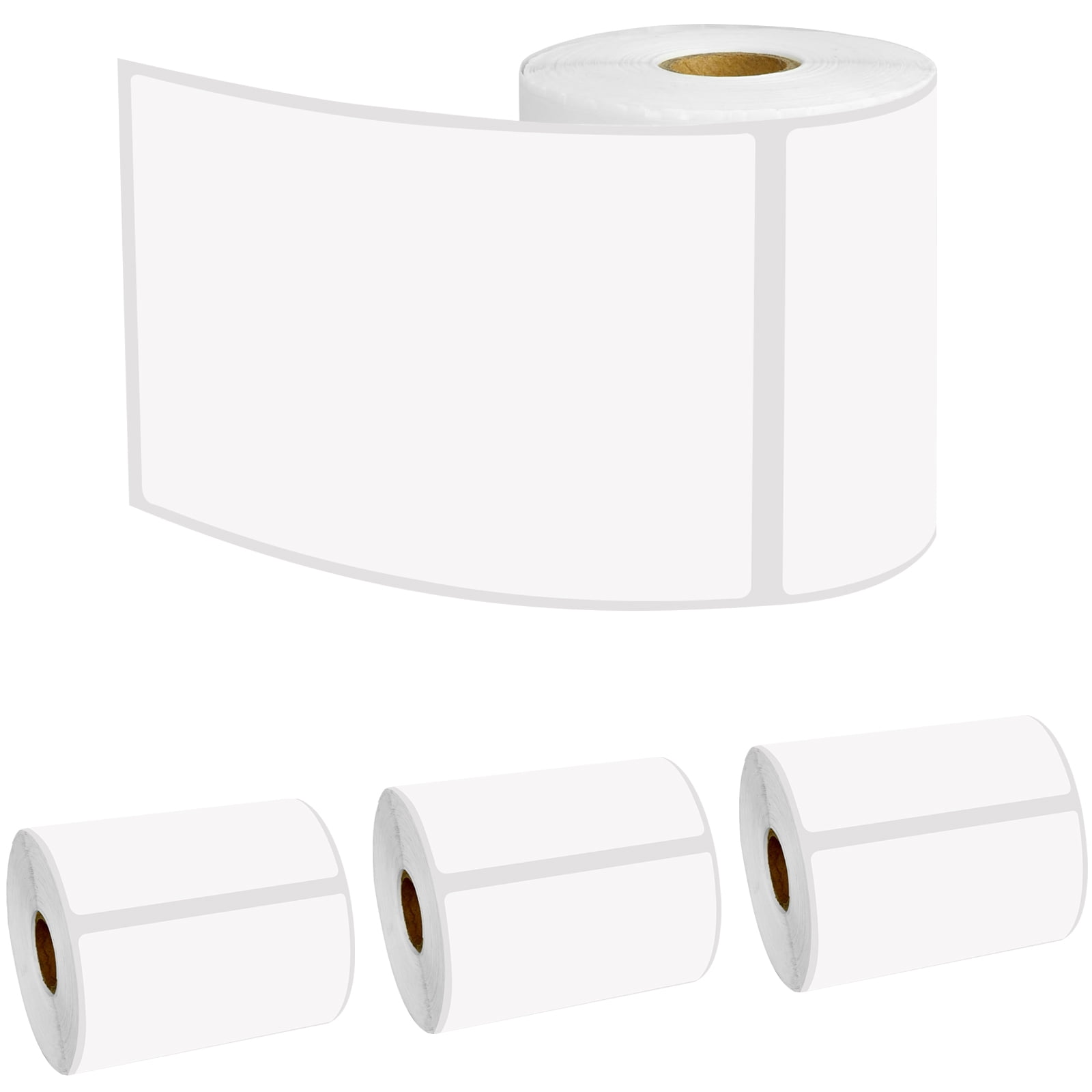 GREENCYCLE 4 Roll (270 Labels/Roll) White Die Cut Paper Label Mobile ...