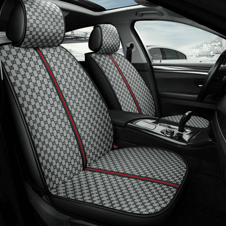 Aotiyer Universal 5PCS Full Set Breathable Leather Car Seat Covers for Cars SUVs Trucks Walmart