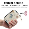PU Leather Zipper Card Case Credit Card Holder Small Wallets Dinosaurs ...