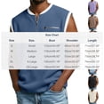 BSDJILFG Half Zip Tank Tops for Men Summer Athletic Soft Waffle Knit ...