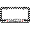 Barrel Racing Love with Hearts License Plate Tag Frame, Multiple Colors ...