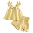 Coerni Cute 3D Flower Outfits for Girls Spaghetti Strap Cami Tops and ...