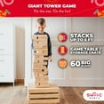 SWOOC, Giant Tower Game, 60 Large Blocks, Outdoor Yard Party - Walmart.com