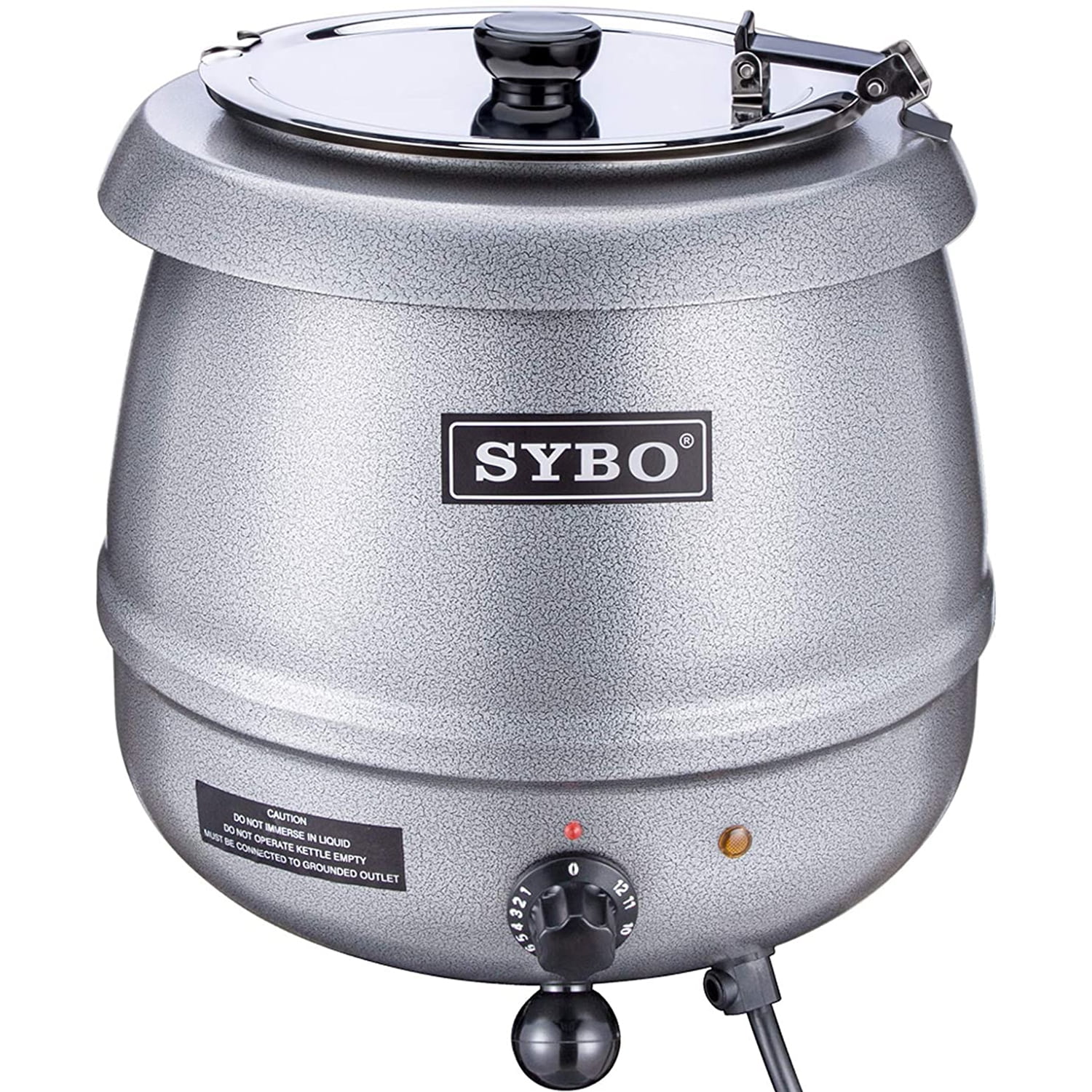 Sybo 10.5 Quart Electric Soup Warmer Commercial Crock Pot with Hinged ...