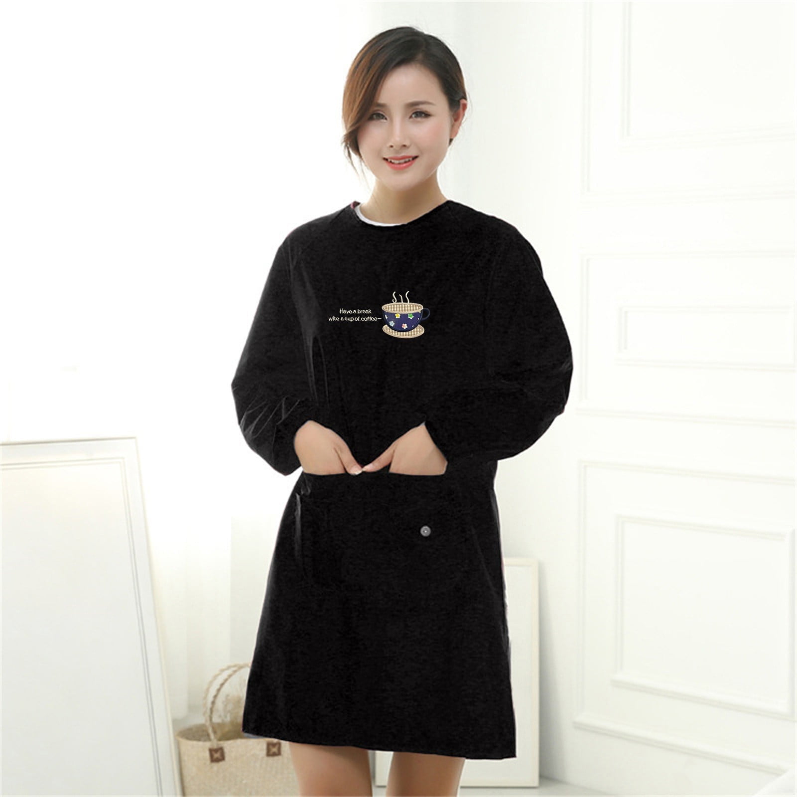 Click here for Xipyykm Kitchen Cooking Apron Adult Smock Long Sle... prices