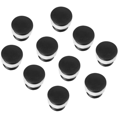 10pcs 28MM Push Buttons, Screw in Type Black Push Button with Cover Cap ...