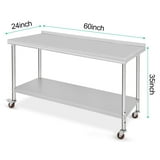 Tookss Stainless Steel Work Table,Metal Table Cart HeavyDuty Worktable ...