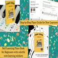 QMG Piano & Keyboard Stickers for Beginners, Includes Guide Book by Dr ...