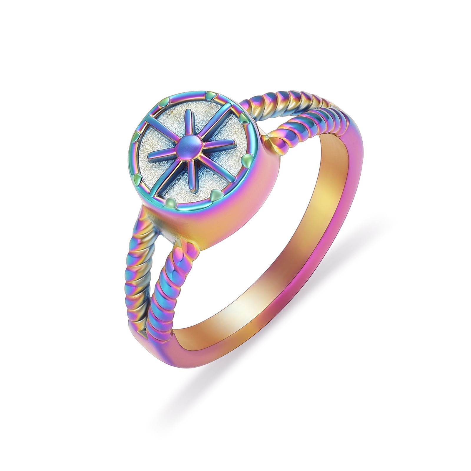 Sun Cremation Jewelry for Ashes Geometry Simple Style Memorial Urn Ring ...