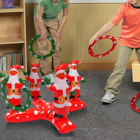 Aofa Inflatable Toys Santa Claus Tree Ring Toss Game Christmas Party ...