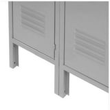 Global Industrial 254128GY 12 x 18 x 36 in. Double Tier Infinity Locker ...