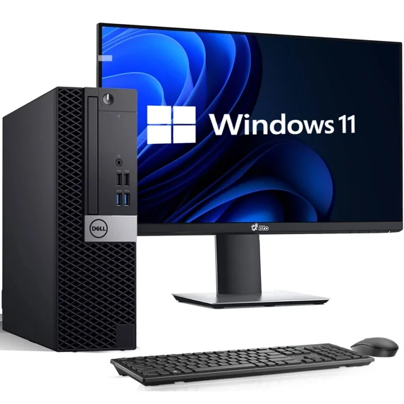 Restored Dell Windows 11 Desktop Computer OptiPlex 7040 SFF PC Intel Quad-Core i7-6700, 16GB Ram ...
