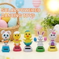 Solar Powered Dancing Bunny Toy - Cute Easter Rabbit Shaking Head Car ...