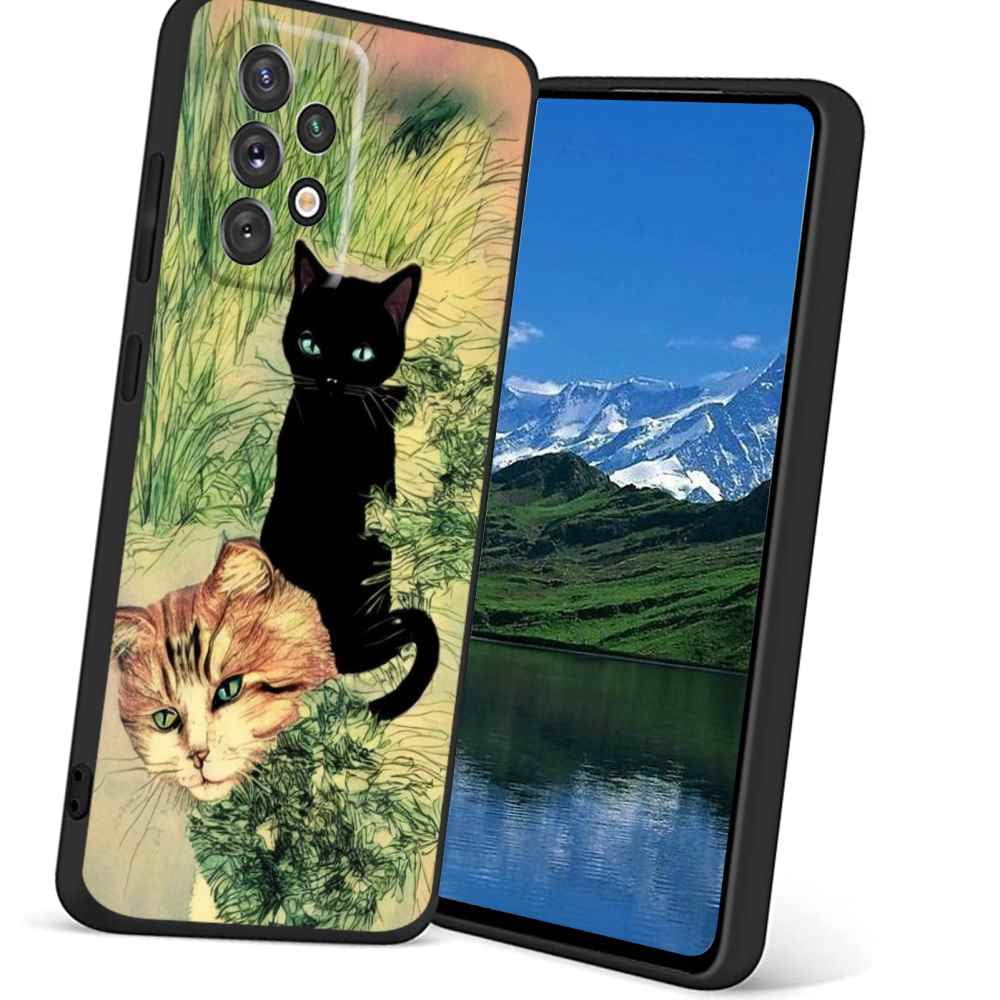 Compatible with Samsung Galaxy A52 5G Phone Case, Cat Case Silicone ...
