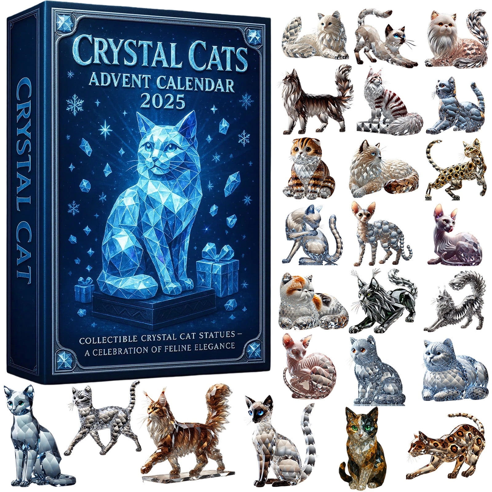 Click here for Eazytech 2025 Crystal Cats Advent Calendar For Adu... prices