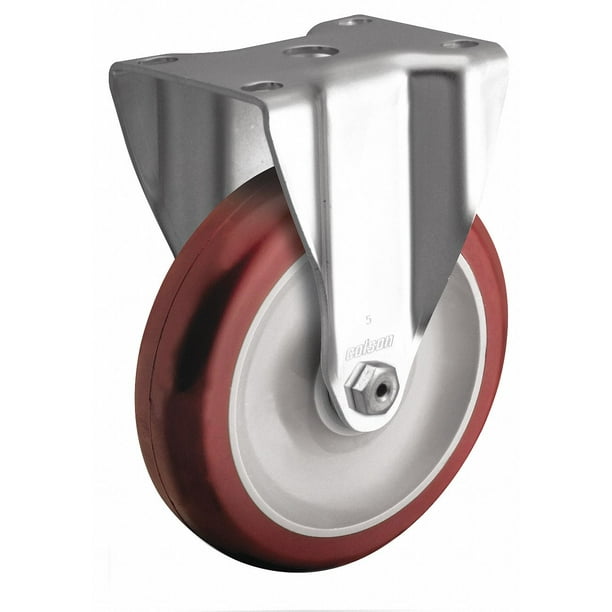 Colson Plate Caster,Rigid,4" Wheel Dia. 2.04208.95 - Walmart.com