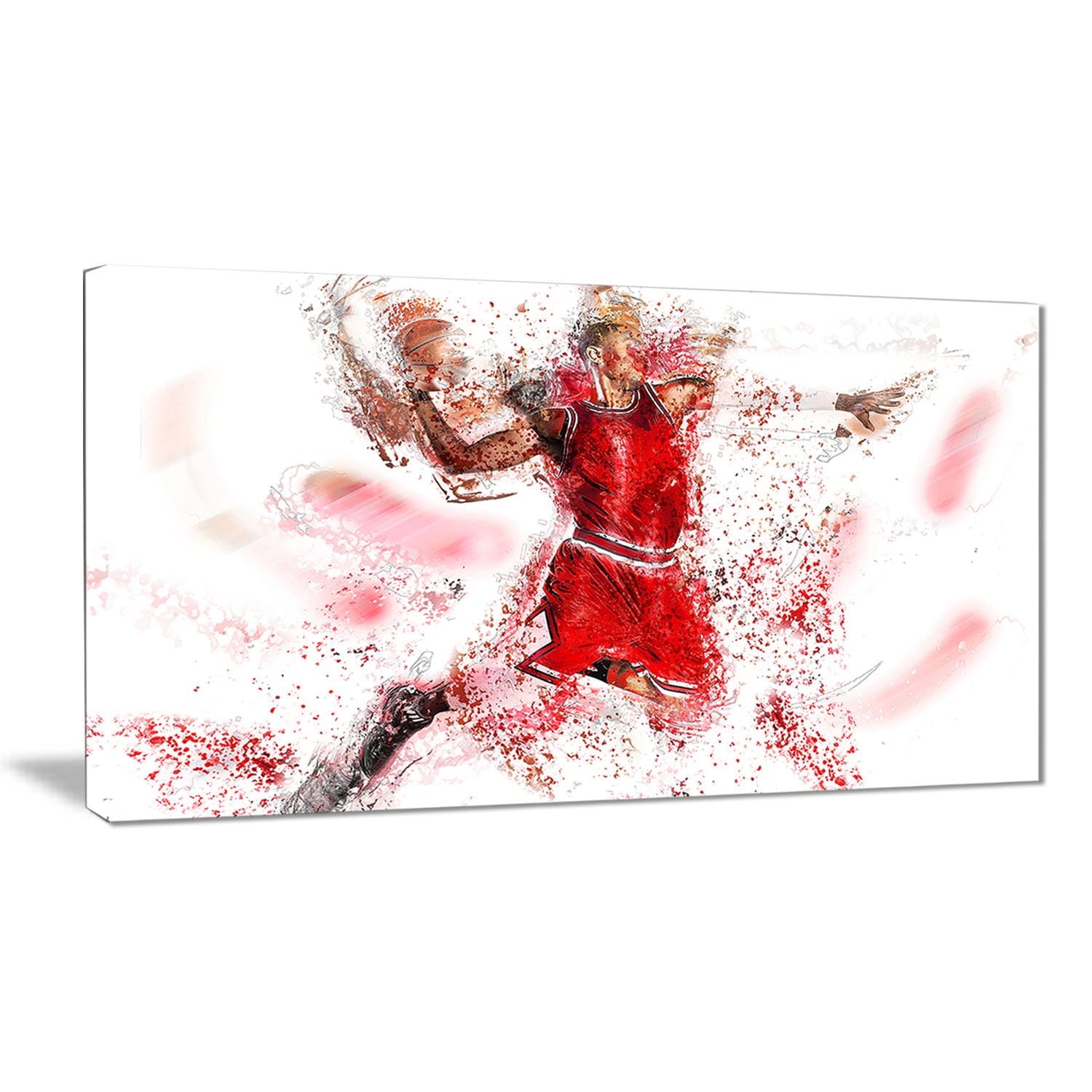 Click here for Designart Design Art Basketball Slam Dunk Canvas W... prices