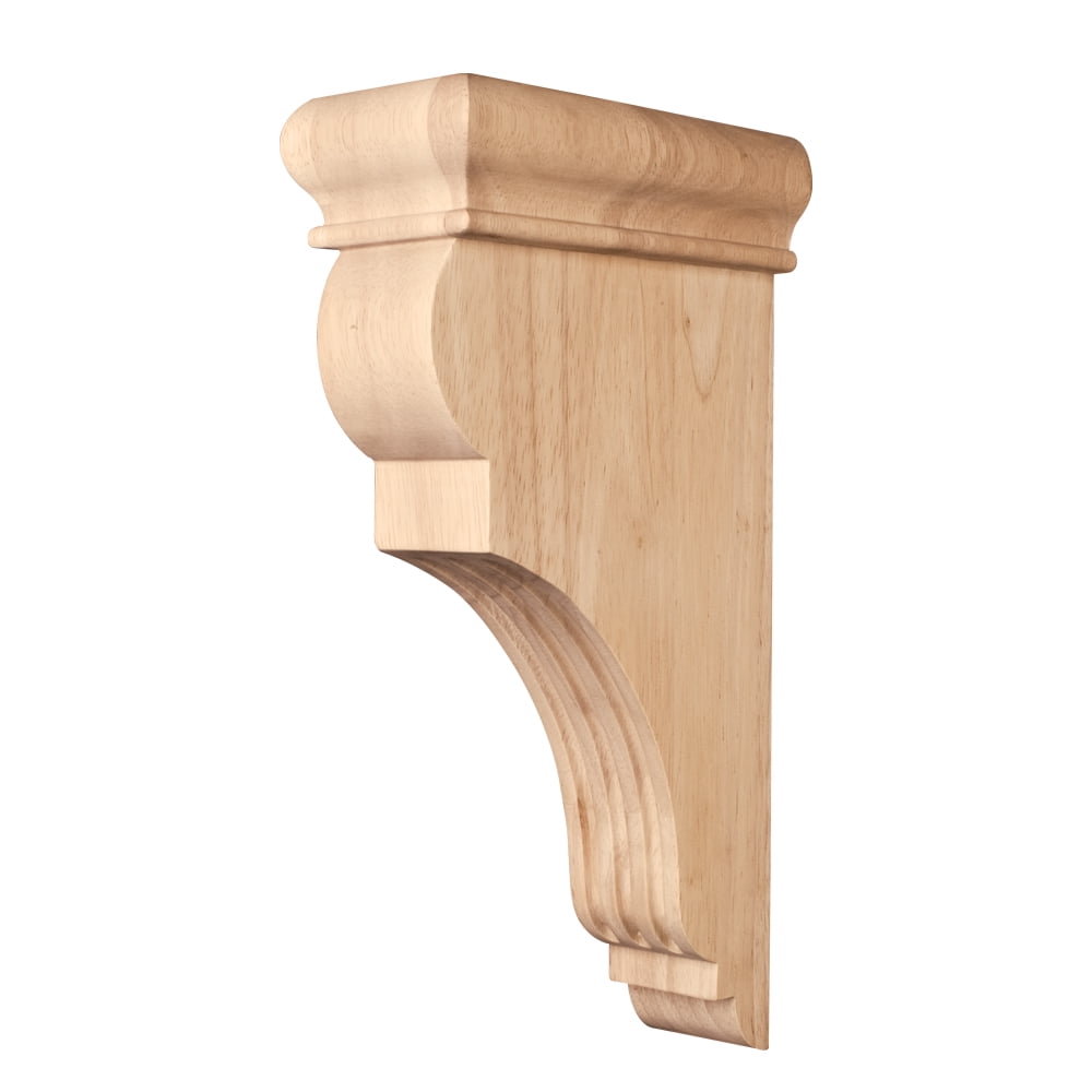 Hardware Resources CORJ-RW Traditional Fluted Wood Bar Bracket ...