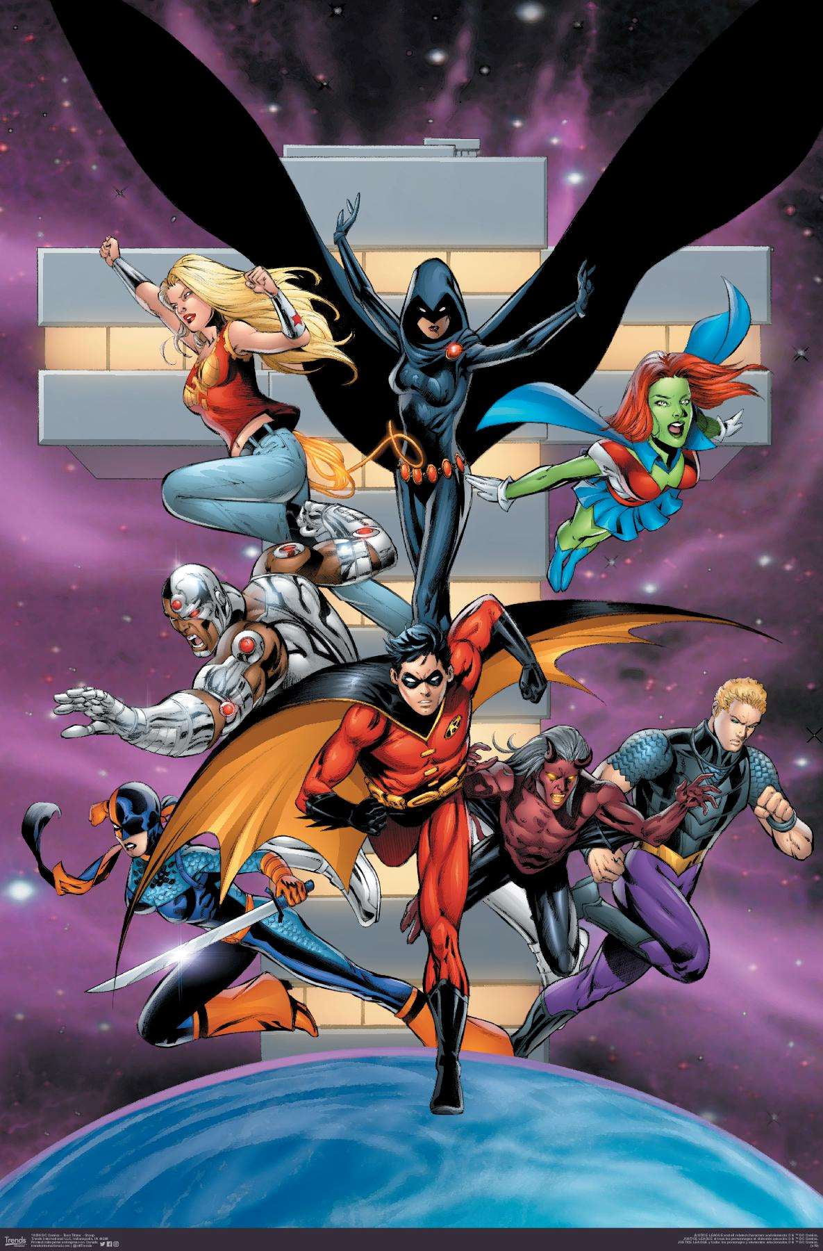 DC Comics - Teen Titans - Group Wall Poster, 22.375" x 34" - Walmart.com