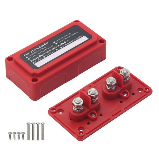 TopOne 200A Bus Bar Power Distribution Block Module Busbar Box With 4 x ...