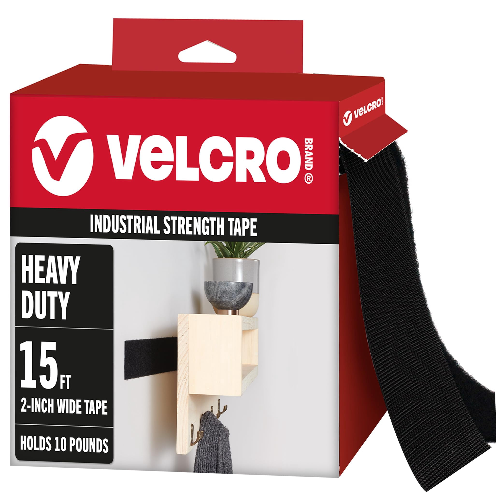 Cinta adhesiva marca VELCRO Heavy Duty de 15 m x 5 cm, negra | Walmart ...