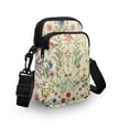 HELLHERO Floral Shoulder Purse for Adults Polyester Crossbody Sling ...