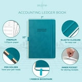 Skyline Financial Column Business Record Tracker Accounting Ledger Book ...