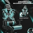 Homall Gaming Chair office Chair with Headrest & Lumbar Support, Light ...