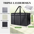 Insulated Delivery Bag With Hard Bottom, XXXL Pizze Cooler Bags ...