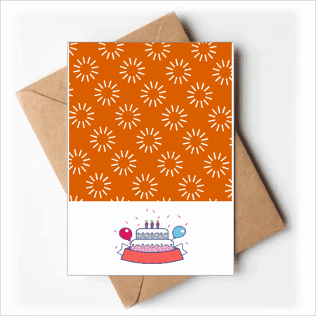 Wait Rotate Seal Patterns Happy Birthday Greeting Cards Envelopes Blank ...