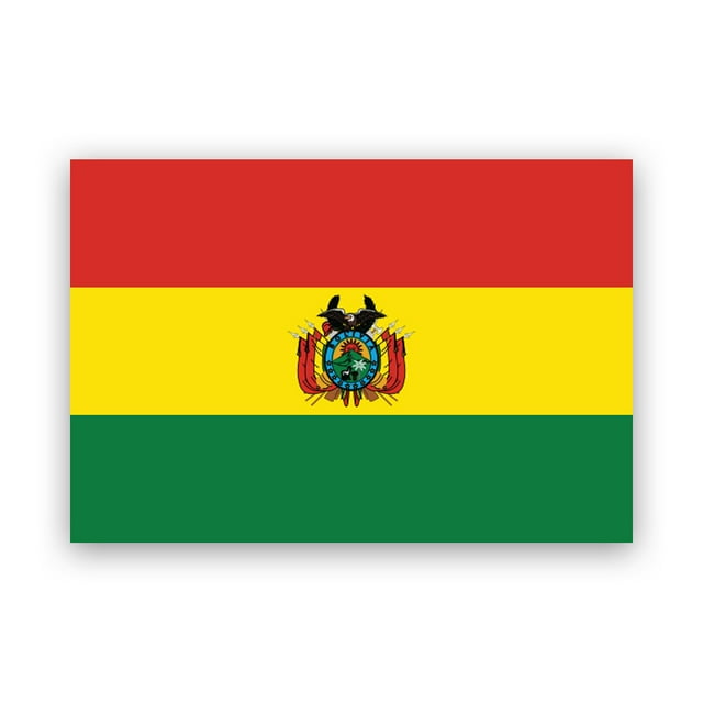 Bolivian Flag Sticker Decal - Self Adhesive Vinyl - Weatherproof - Made ...