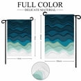 Abstract Garden Flag 28x40 Inch Water Duck Green Gradient Ocean Waves ...