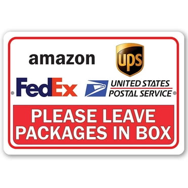 Please Deliver All Packages to Front Door Right Arrow Delivery Sign for ...