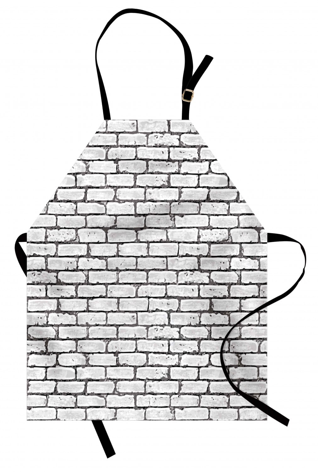 Grey and White Apron, Grunge Brick Wall Background Urban Architecture ...