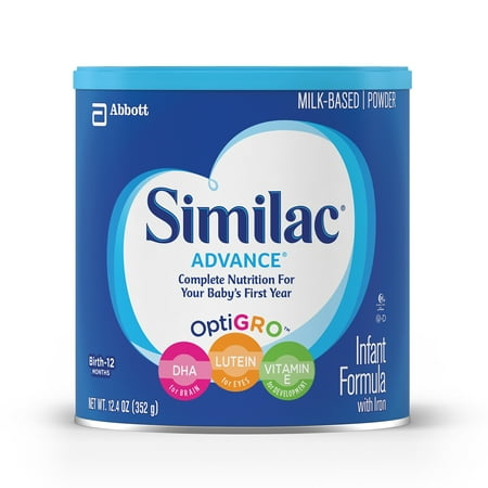 Similac Advance Infant Formula with Iron, Powder, 12.4 oz (Pack of 6 ...