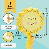 Pull String Sun Pinata Supplies for Birthday, Baby Shower, Sunshine ...