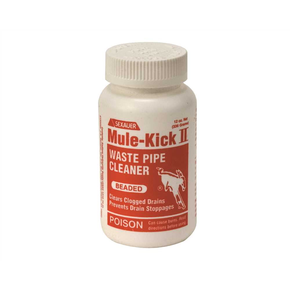 MULE KICK 798088 II CAUSTIC WASTE PIPE CLEANER, 12 OZ. SIZE - Walmart ...