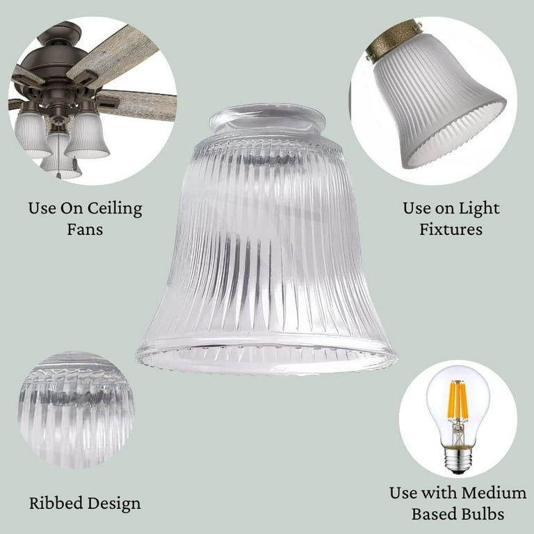 Clear Ceiling Fan Light Covers