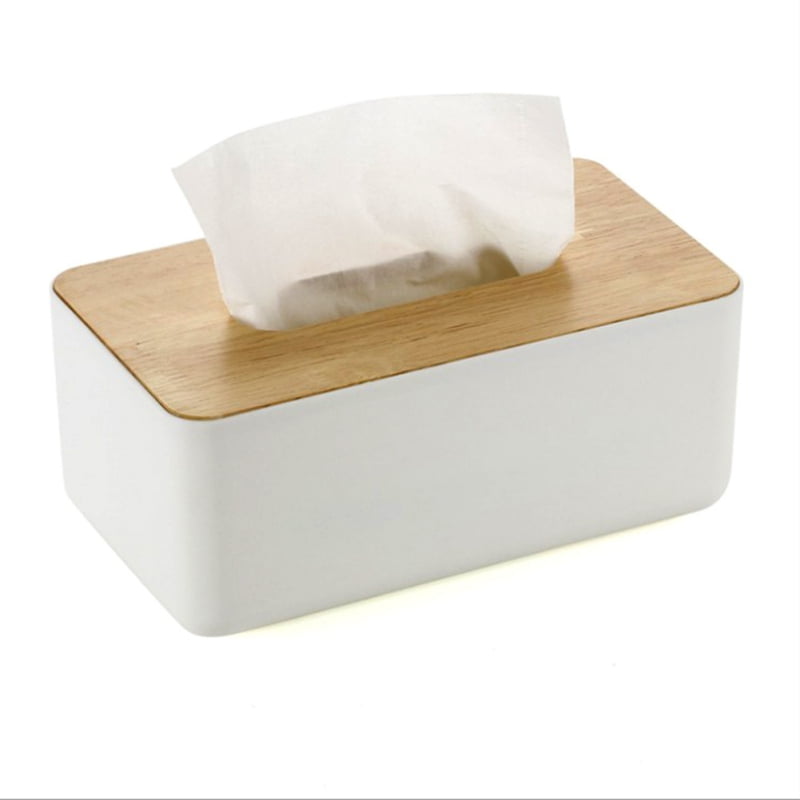 Tray Creative Multi-purpose Solid Wood Tissue Box Storage Box Home ...
