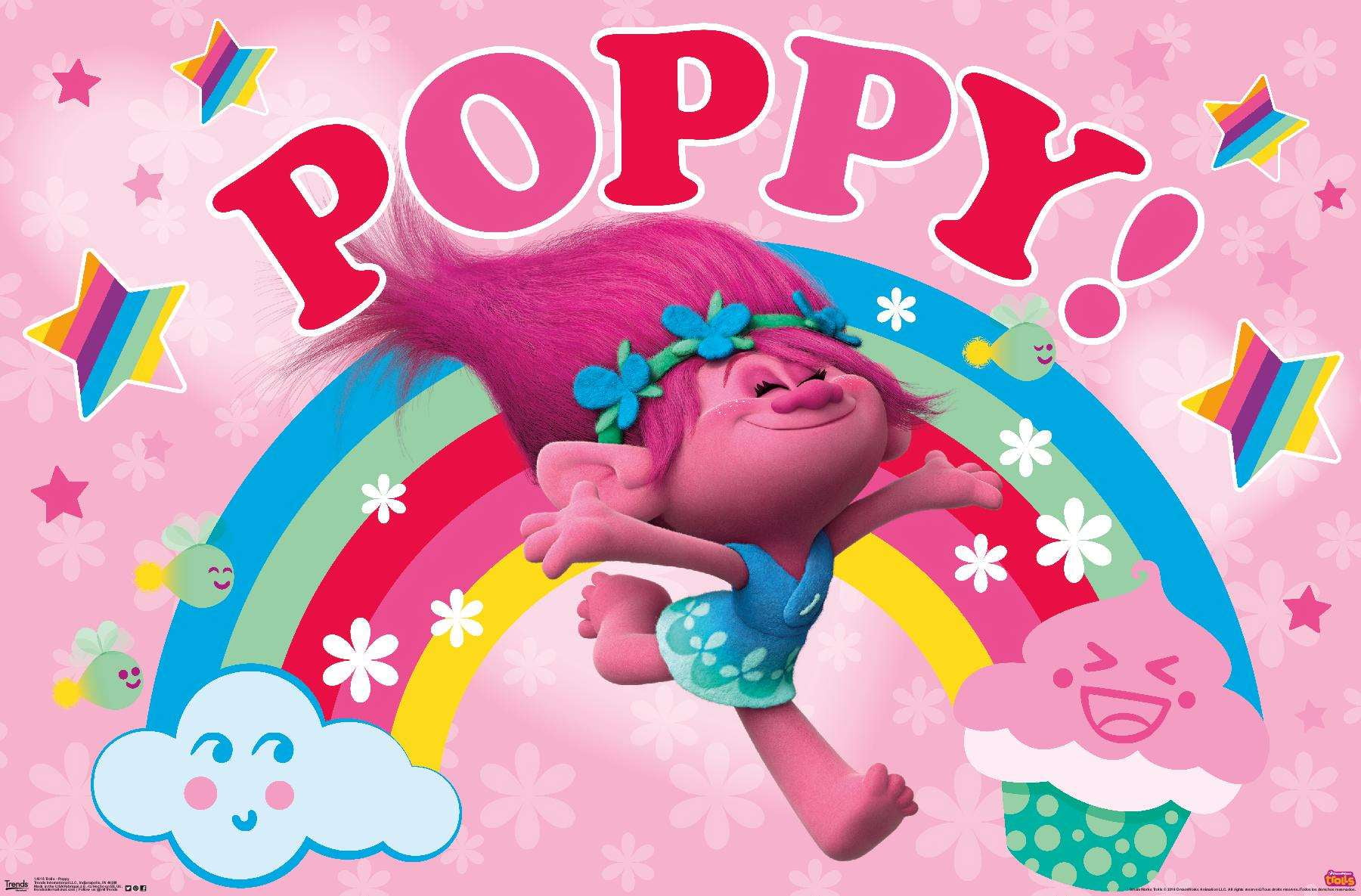 DreamWorks Trolls - Poppy Wall Poster, 14.725" x 22.375" - Walmart.com