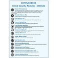 Compuchecks 50 High Security Blank Checks, Green Red Mazed, Compatible ...