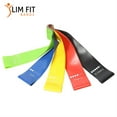 Latex Loop Bands with 5 Resistance levels Exercise bands Home Workout ...