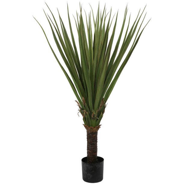 Vickerman 5' Artificial Pandanus Palm Tree in a Black Plastic Pot ...