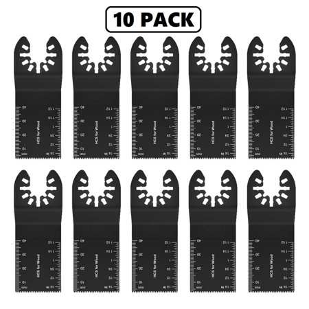 Unatoiry 10pcs Power Oscillating Tool 34mm Metal Wood Oscillating Multitool Kit Multi Tool ...