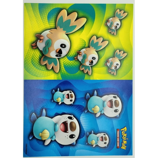 Pokemon 2022 Spring Sword & Shield Rowlet & Oshawott Sticker (No ...